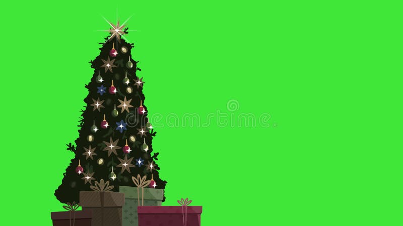 Christmas Background Loop Animation with Lights and Bubbles Stock ...