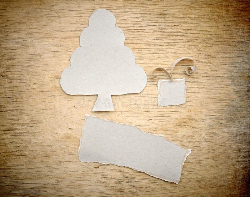 Christmas Tree Made of Torn Paper Stock Photo - Image of holiday ...
