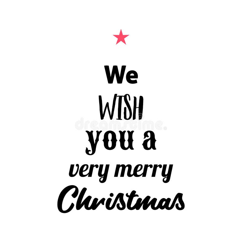 Christmas Tree Made of Words Stock Vector - Illustration of conceptual ...