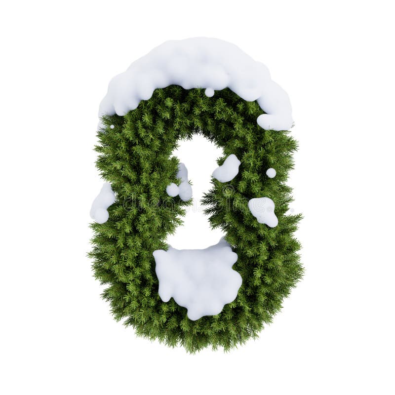 Winter Alphabet Number 8 Eight Stock Illustrations – 40 Winter Alphabet ...