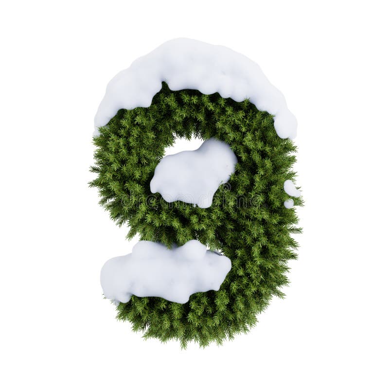 Number 8 Snow, Vector Illustration Stock Vector - Illustration of ...