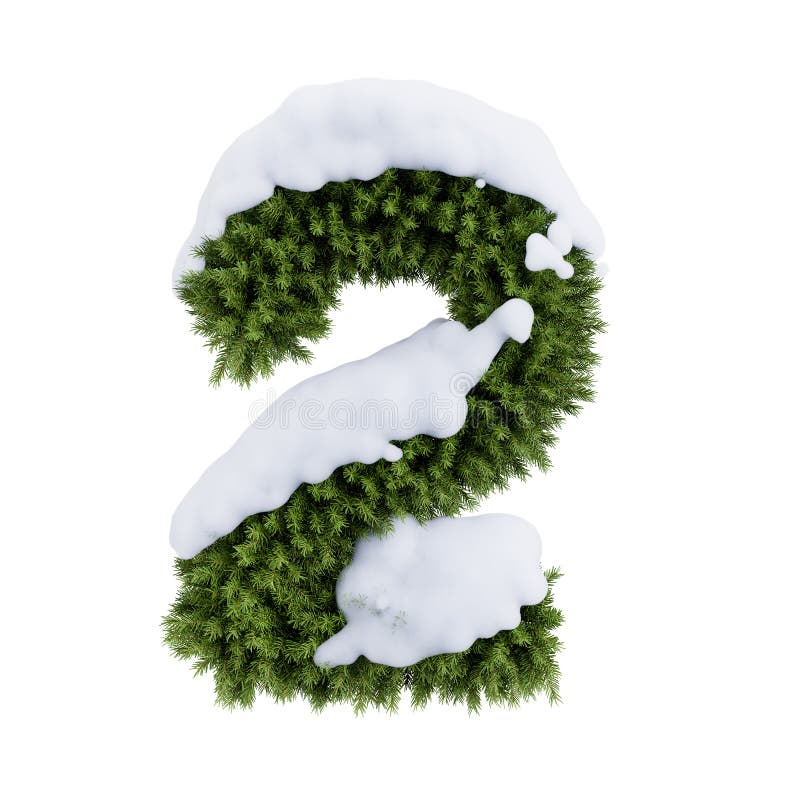 Winter Alphabet Number 2 Two Stock Illustrations – 42 Winter Alphabet ...