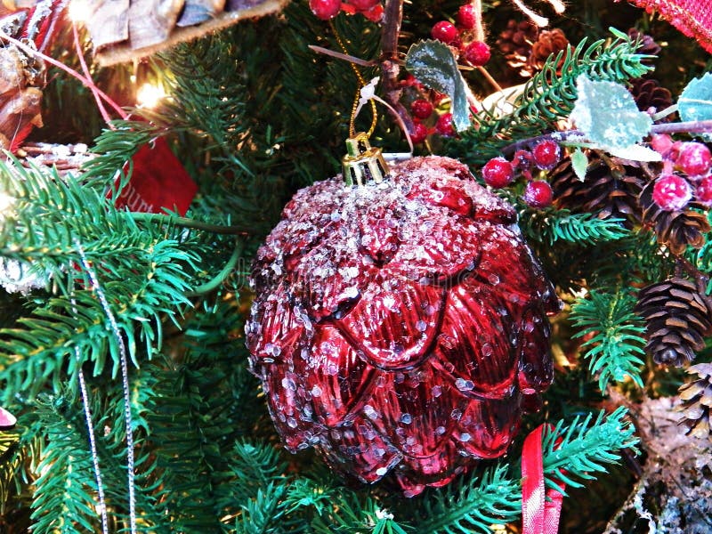 Christmas Tree Ornament stock photo. Image of glitters - 81417564