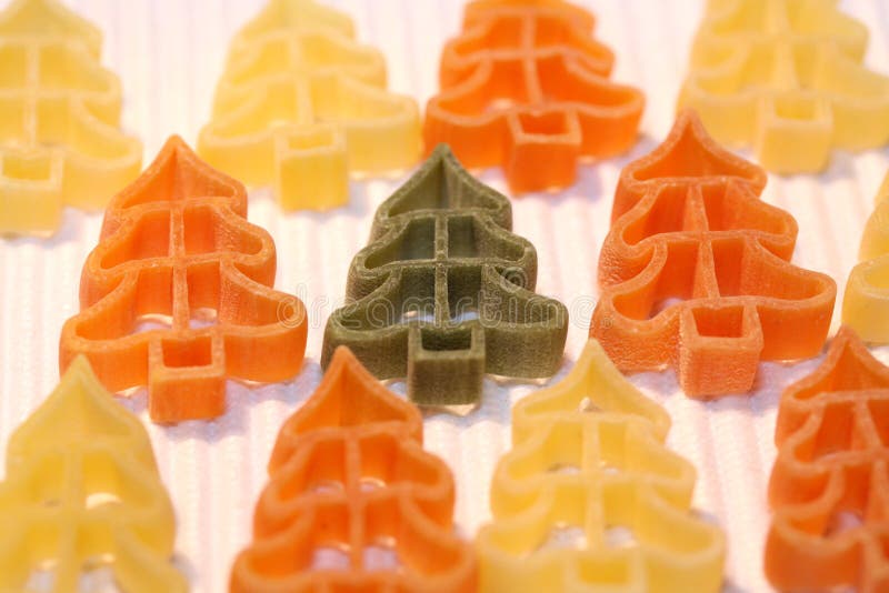 Christmas tree pasta stock image. Image of preparation - 17221533