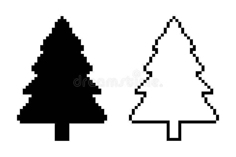 Christmas Tree Pixel Art Stock Illustrations – 1,971 Christmas Tree ...
