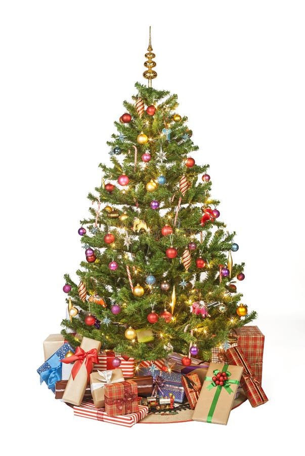 Christmas Tree with Presents Stock Image - Image of xmas, cane: 26533577