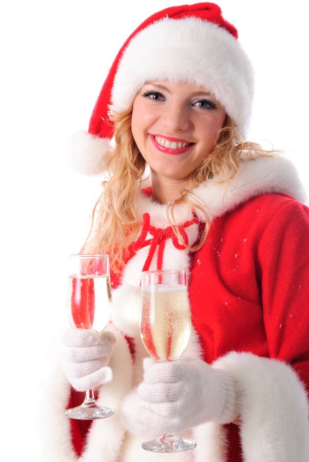 Santa girl stock image. Image of person, toddler, childhood - 34811837