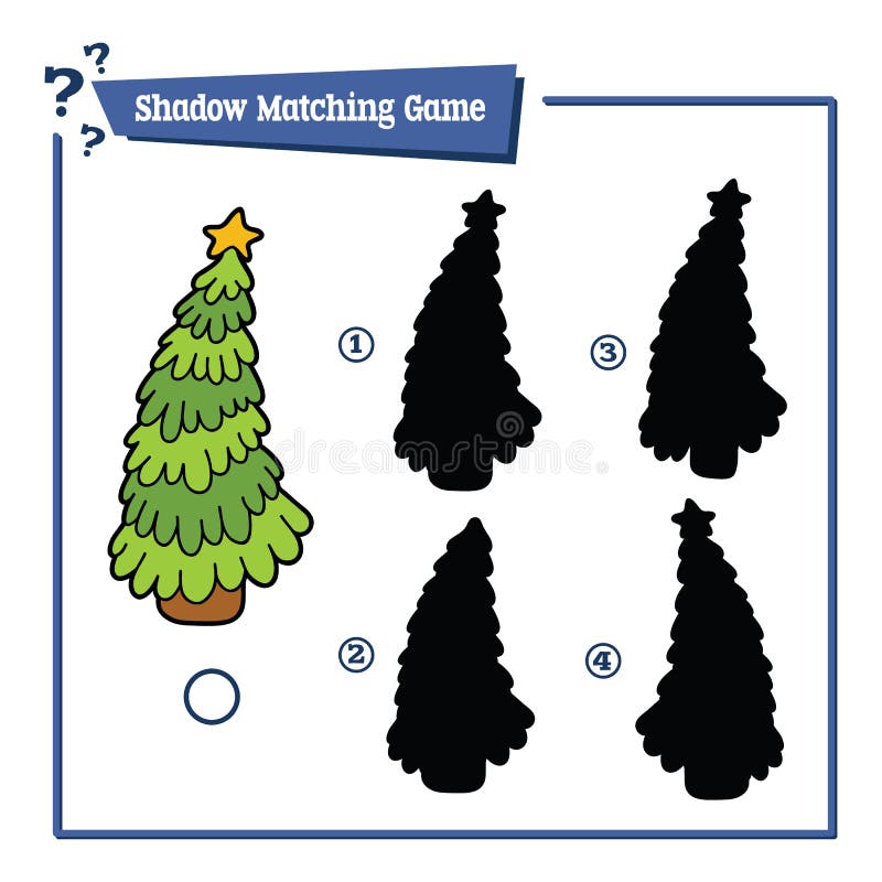 Christmas tree shadow stock vector. Illustration of nature - 101263795