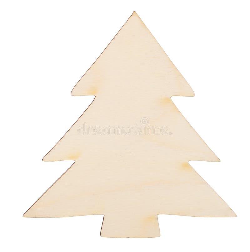 Christmas Tree Shape Made of Wood Decoration Stock Photo - Image of ...