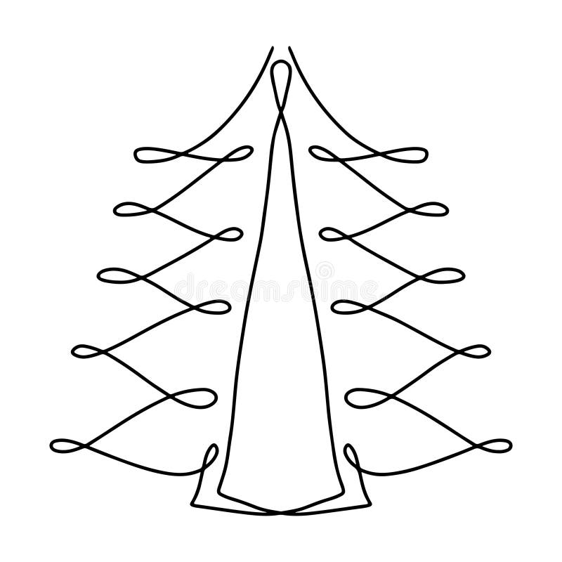Christmas Continuous Line Stock Illustrations – 5,167 Christmas ...