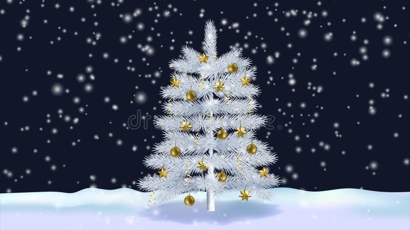 Snow Falling with Wind Animation. Seamless Loop Motion with Alpha ...