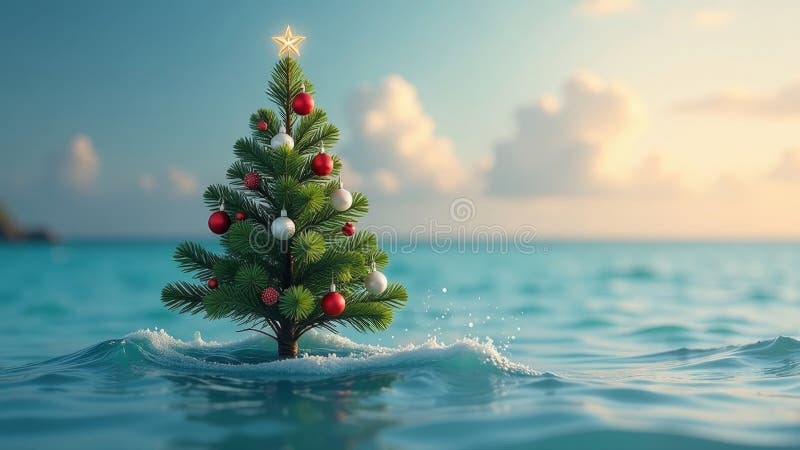 Christmas Tree Stands Drowned Water Stock Photos - Free & Royalty-Free ...