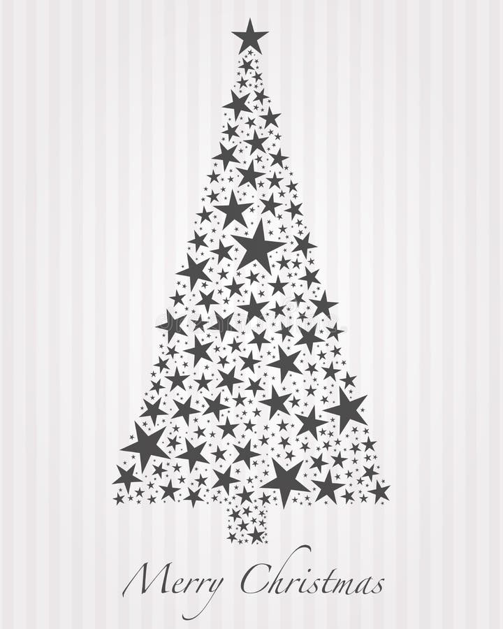 Christmas tree from stars stock illustration. Illustration of shine ...