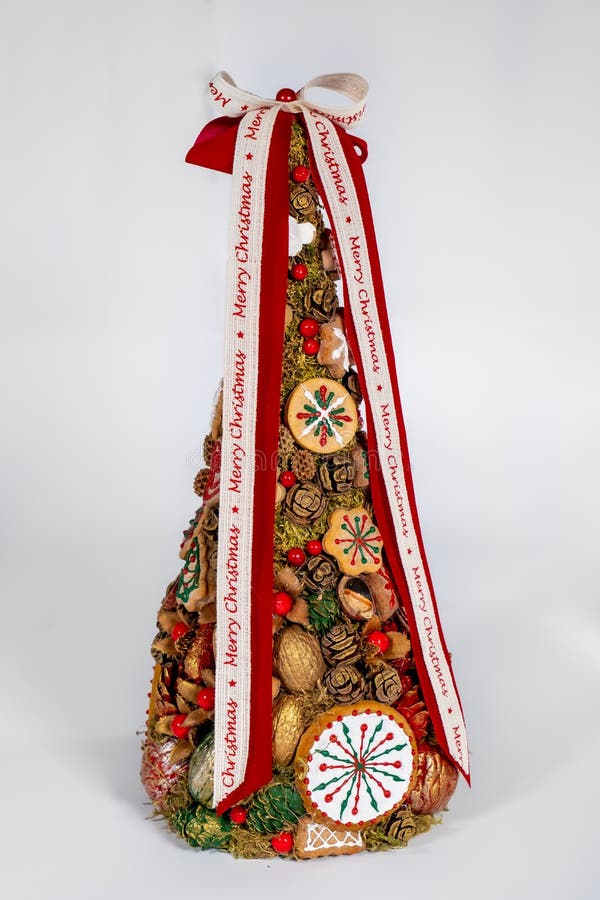 Christmas Tree Table Cones Mini Decoration for New Year Stock Image ...