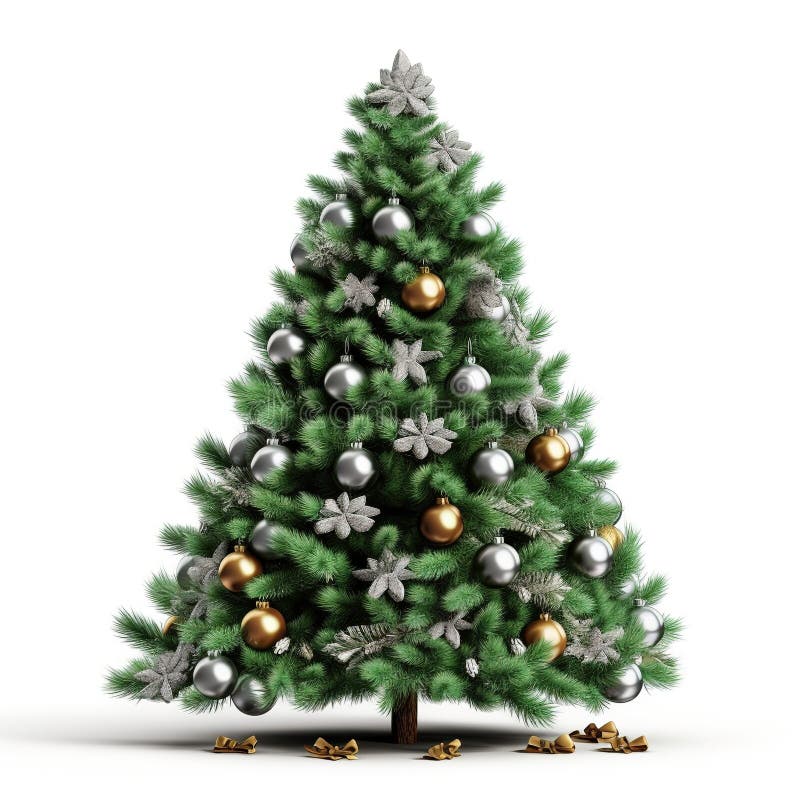 Christmas Tree Transparent Png or Isolated Stock Illustration ...