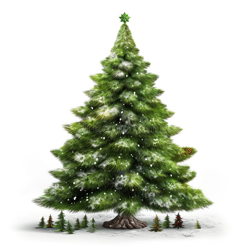Christmas Tree Transparent Png or Isolated Stock Illustration ...