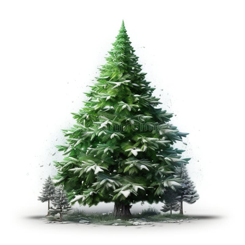 Christmas Tree Transparent Png or Isolated Stock Illustration ...