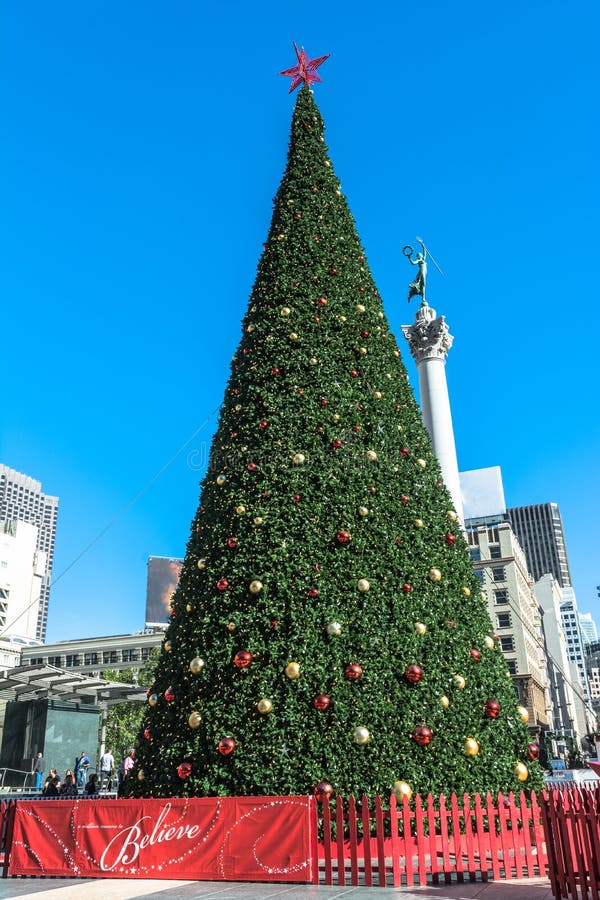 Union Square at Christmas Time in San Francisco Editorial Photo - Image ...