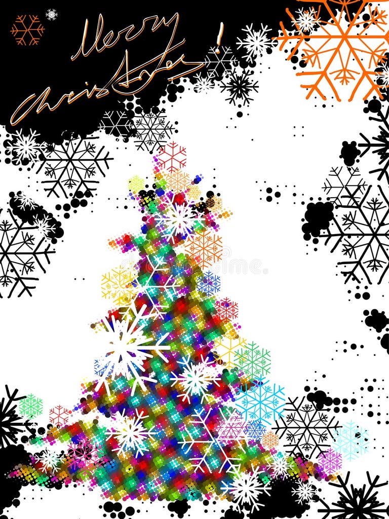 Christmas Black Snowflake Dot Art Vector Design Stock Illustrations ...