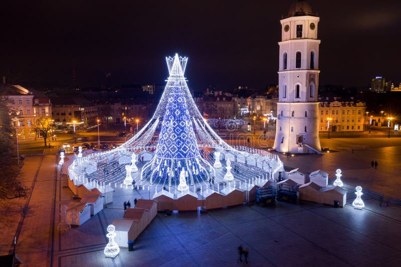Christmas Tree in Vilnius, Lithuania. 2019 Christmas Tree One of the ...