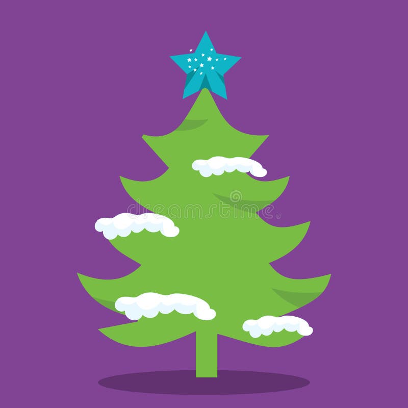 CHRISTMAS TREE VIOLET 10 stock vector. Illustration of graphic - 197982997