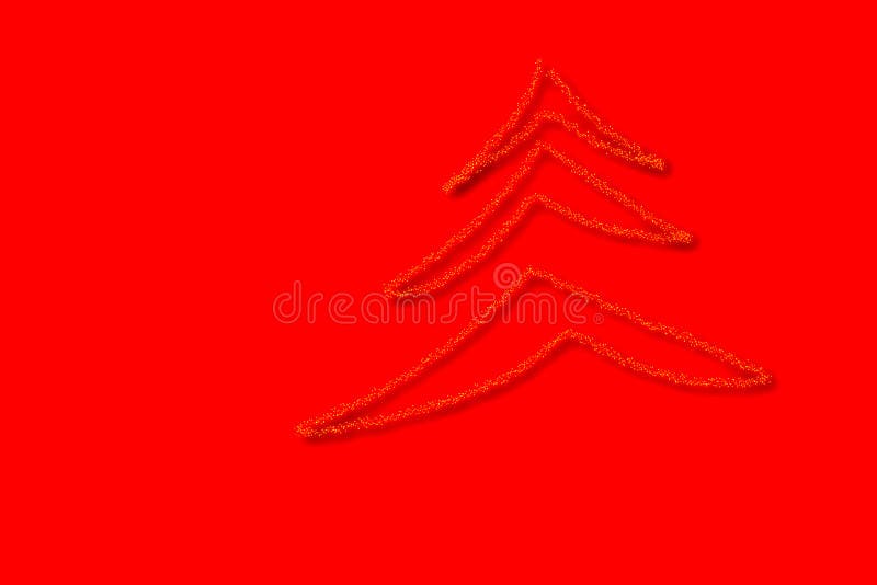 Christmas Trees Abstract Designs in Red Stock Photo - Image of design ...