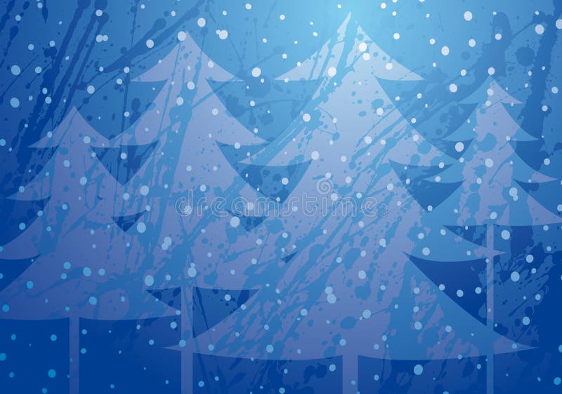 Christmas Trees Splatter Backg Stock Vector - Illustration of ...