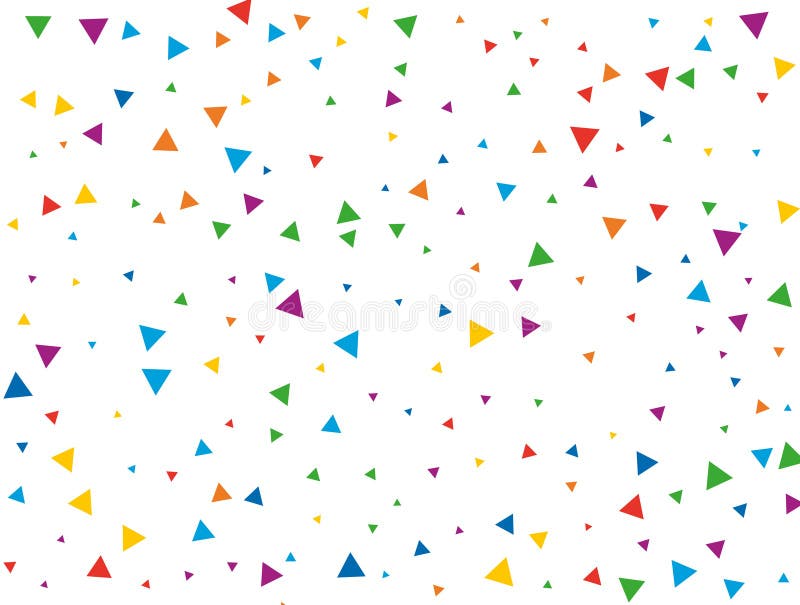Christmas Triangular Confetti. Light Rainbow Glitter Confetti ...