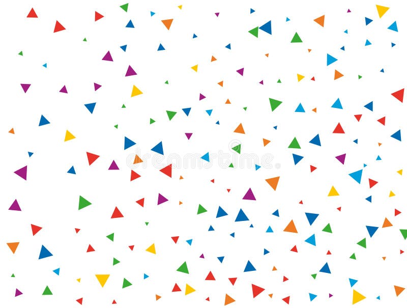 Christmas Triangular Confetti. Light Rainbow Glitter Confetti ...