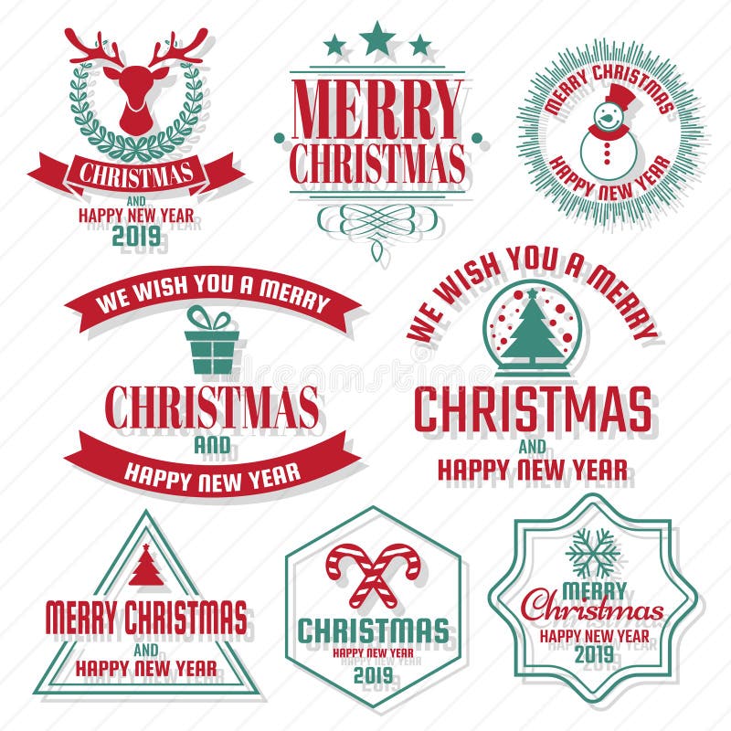 Christmas Vector Logo for Banner Stock Vector - Illustration of design ...