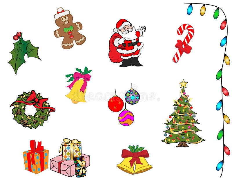 Colorful Christmas Graphics Stock Vector - Illustration of pole ...