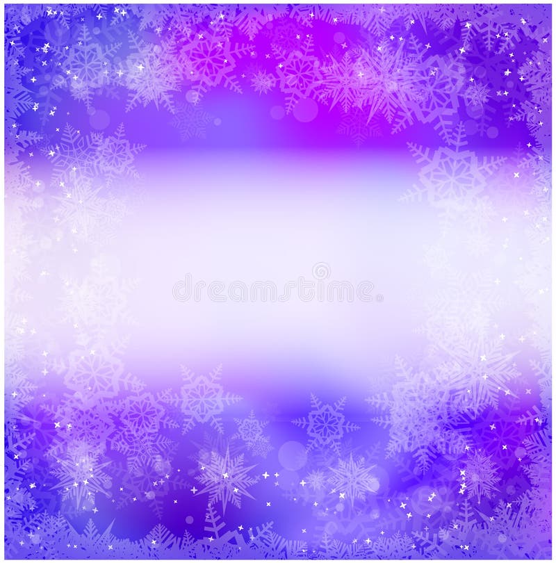 Christmas Vector Snowflake Background for Card. Snowfall Illustration ...