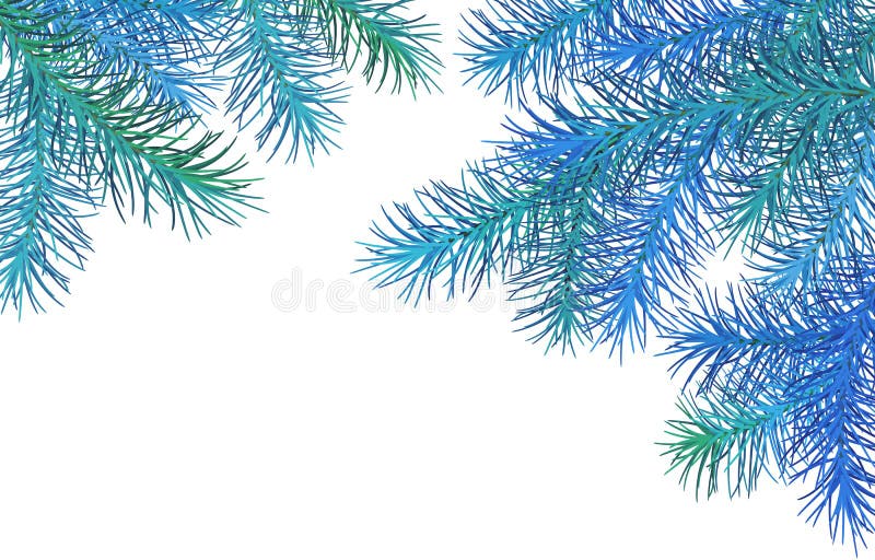 Spruce Border.Coniferous Forest.Silhouette of Fir Trees Stock ...