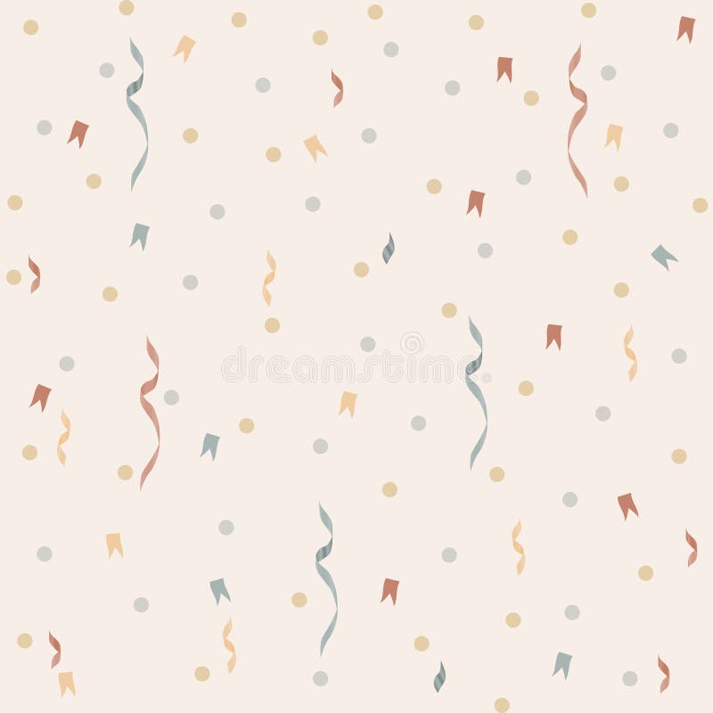 Christmas Vintage Pattern, Flag, Confetti Stock Vector - Illustration ...