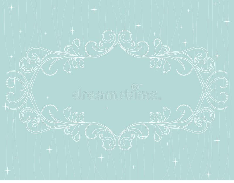Christmas Vintage Snowflake Frame Stock Illustration - Illustration of ...