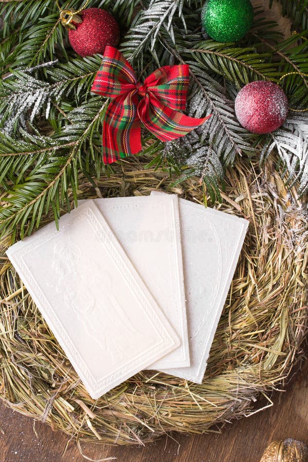 Christmas wafer stock image. Image of wigilia, oplatek - 63910799