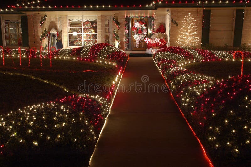 Christmas Walk stock image. Image of holidays, evening - 1721187