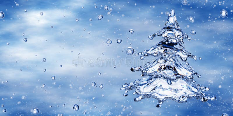 Christmas Splash Tree Water Stock Illustrations – 286 Christmas Splash ...