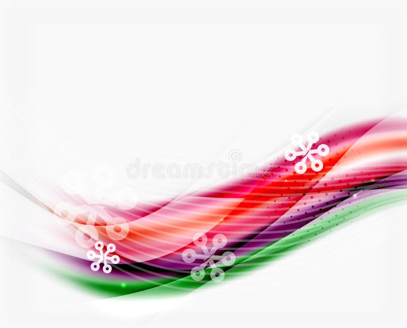 Christmas Wave Abstract Background Stock Vector - Illustration of ...
