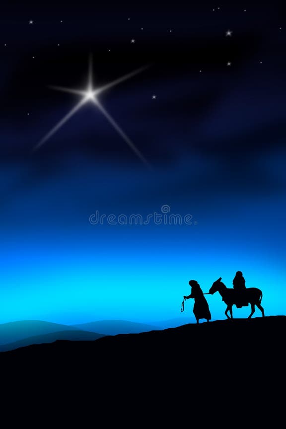 The Christmas Way stock illustration. Illustration of stars - 7254724