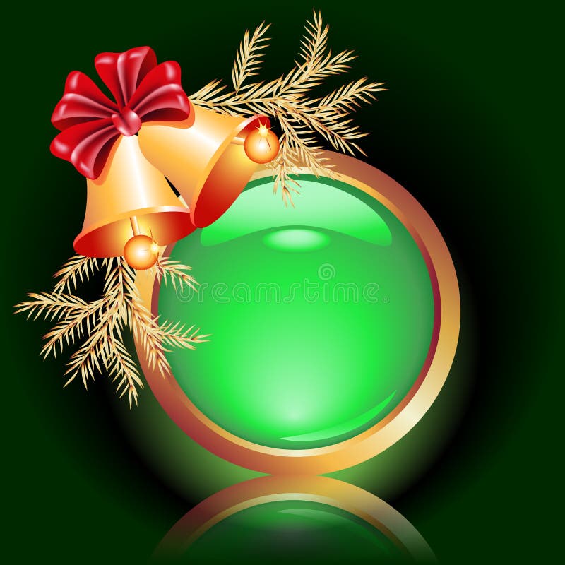 Christmas web button stock illustration. Illustration of golden - 22282415