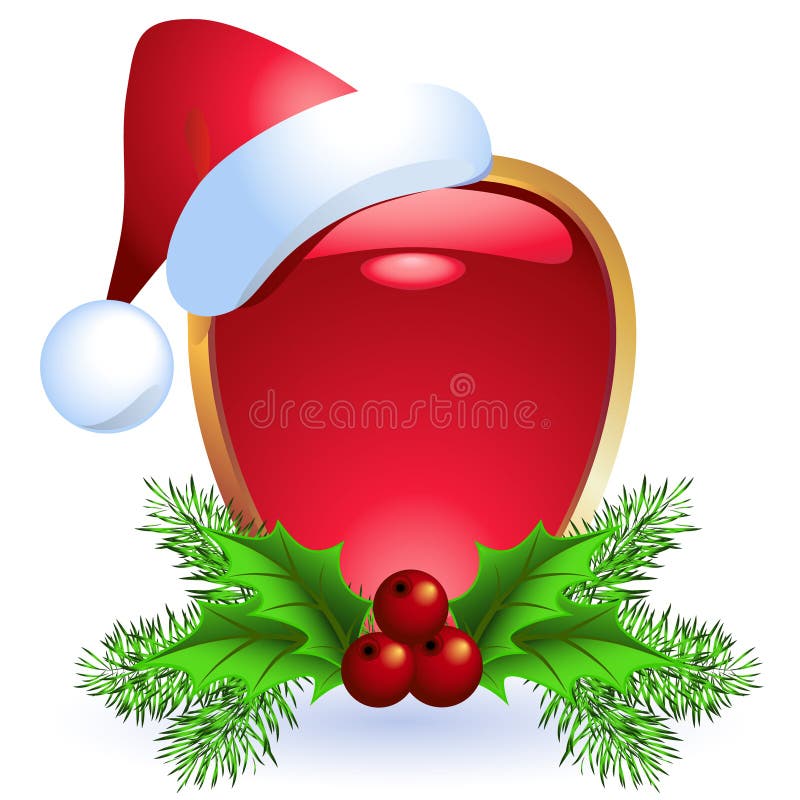 Christmas web button stock vector. Illustration of claus - 22405287