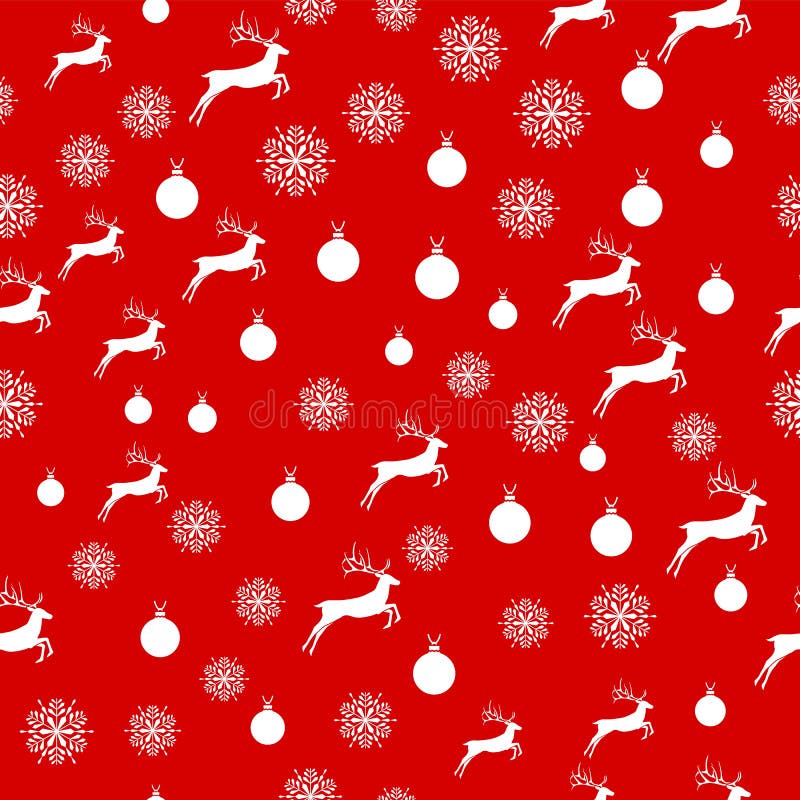 Red Snowflake Christmas Wrapping Paper