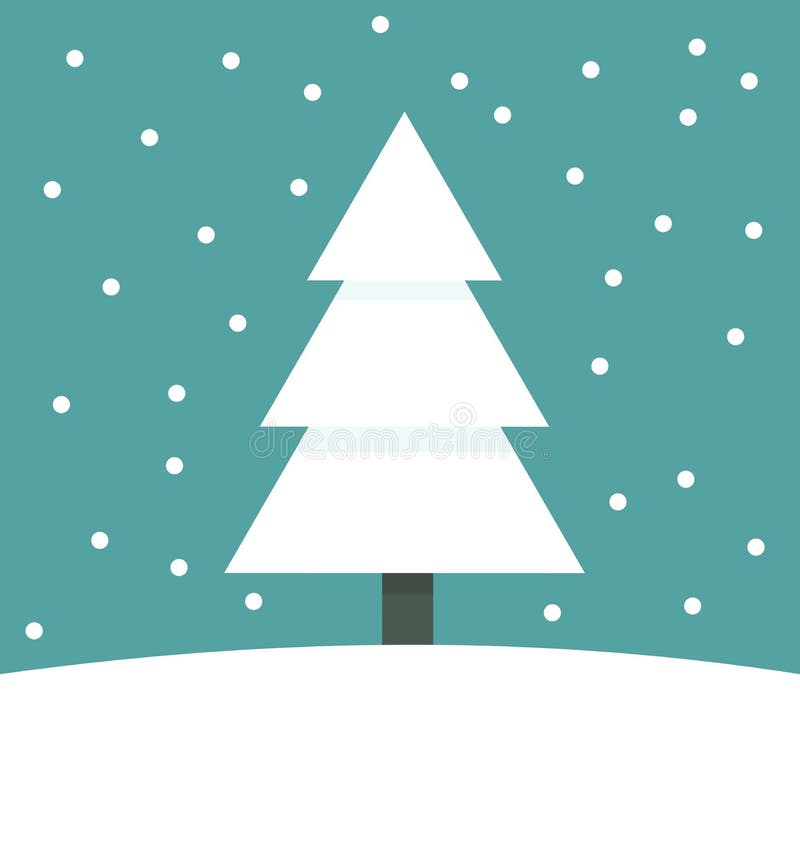 Christmas winter tree stock vector. Illustration of seasonal - 97747043