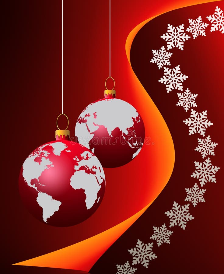 Christmas world wide stock illustration. Illustration of light - 4305487