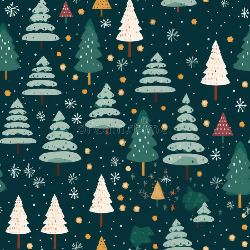 Christmas Wrapping Paper, Seamless Pattern Stock Illustration ... Christmas Wrapping Paper, Seamless Pattern Stock Illustration ...