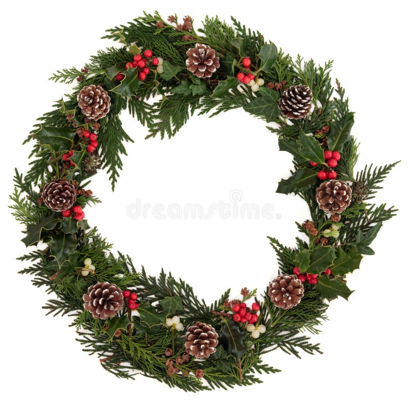 Christmas Wreath stock image. Image of wreath, colourful - 27002449