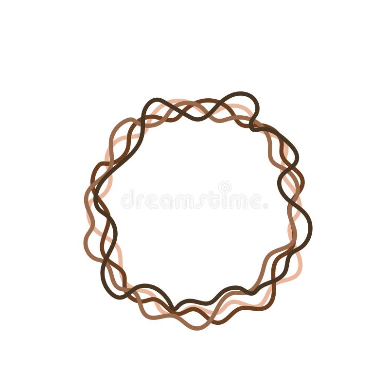 Christmas Wreath Base Vector Illustration Stock Vector - Illustration ...