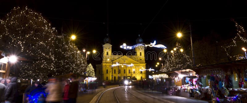 Christmasfair in Debrecen redactionele stock afbeelding. Image of ...