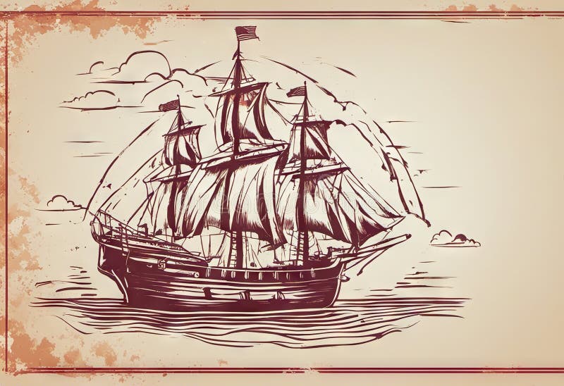 Christopher Columbus Day. Happy Columbus Day Design. Stock Illustration ...